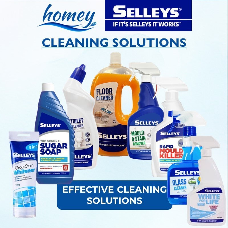 Selleys Home Cleaning Kit Mould Killer Glass Cleaner Sugar Soap Tile ...