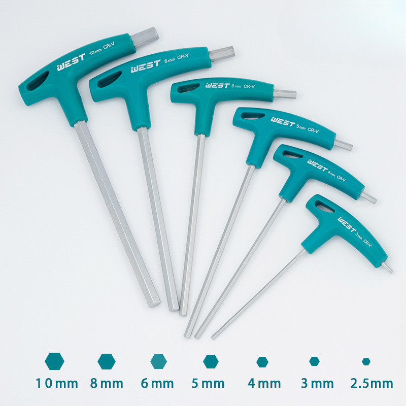 1PC CF 1.5mm-8mm T Type Hex Key Allen Wrench Set Hexagonal Wrench with ...