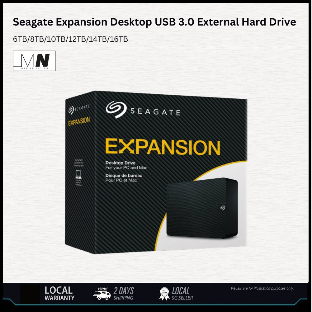 Seagate New Expansion Desktop USB 3.0 External Hard Drive / Hard Disk ...