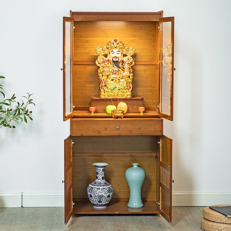 Prayer Cabinet Buddha Shrine Statue Cabinet for Shrine Altar Household ...