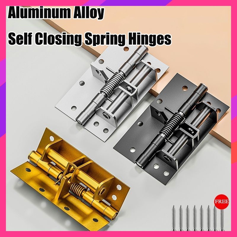 Aluminum Alloy Self Closing Spring Hinges Automatic Door Closer Door ...