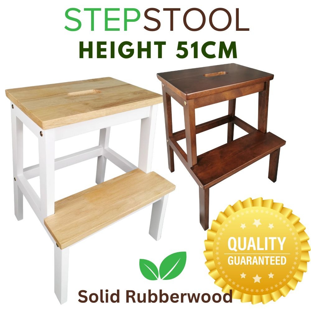 2 Step Step Stool, Tangga Kecil, Tangga Kayu, Stool Ladder, Ladder ...