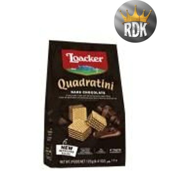 Loacker Quadratini Dark Chocolate Wafer Cubes 125gr | Shopee Singapore