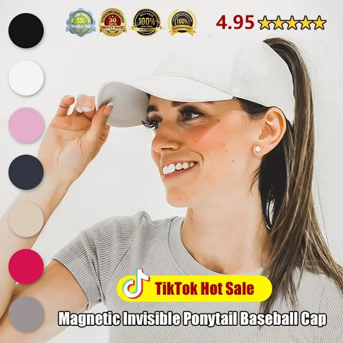 [Face Look Smaller/Suncreen Ultra-Cold] Magnetic Invisible Ponytail ...