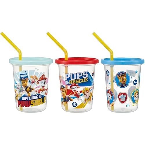 Skater Tumbler w/Straw 3 pcs 320ml Pow Patrol 23 Made in Japan SIH3ST-A | Shopee Singapore