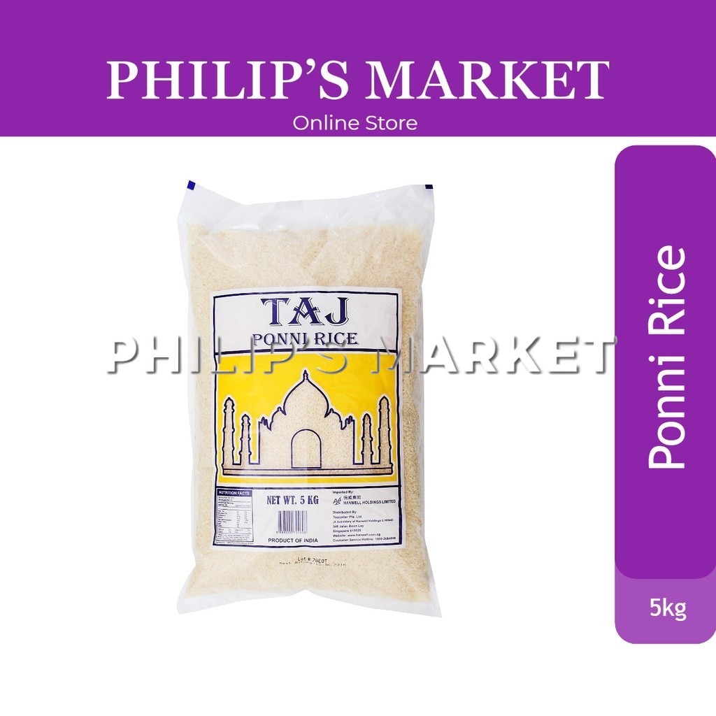 TAJ Ponni Rice 5kg | Shopee Singapore