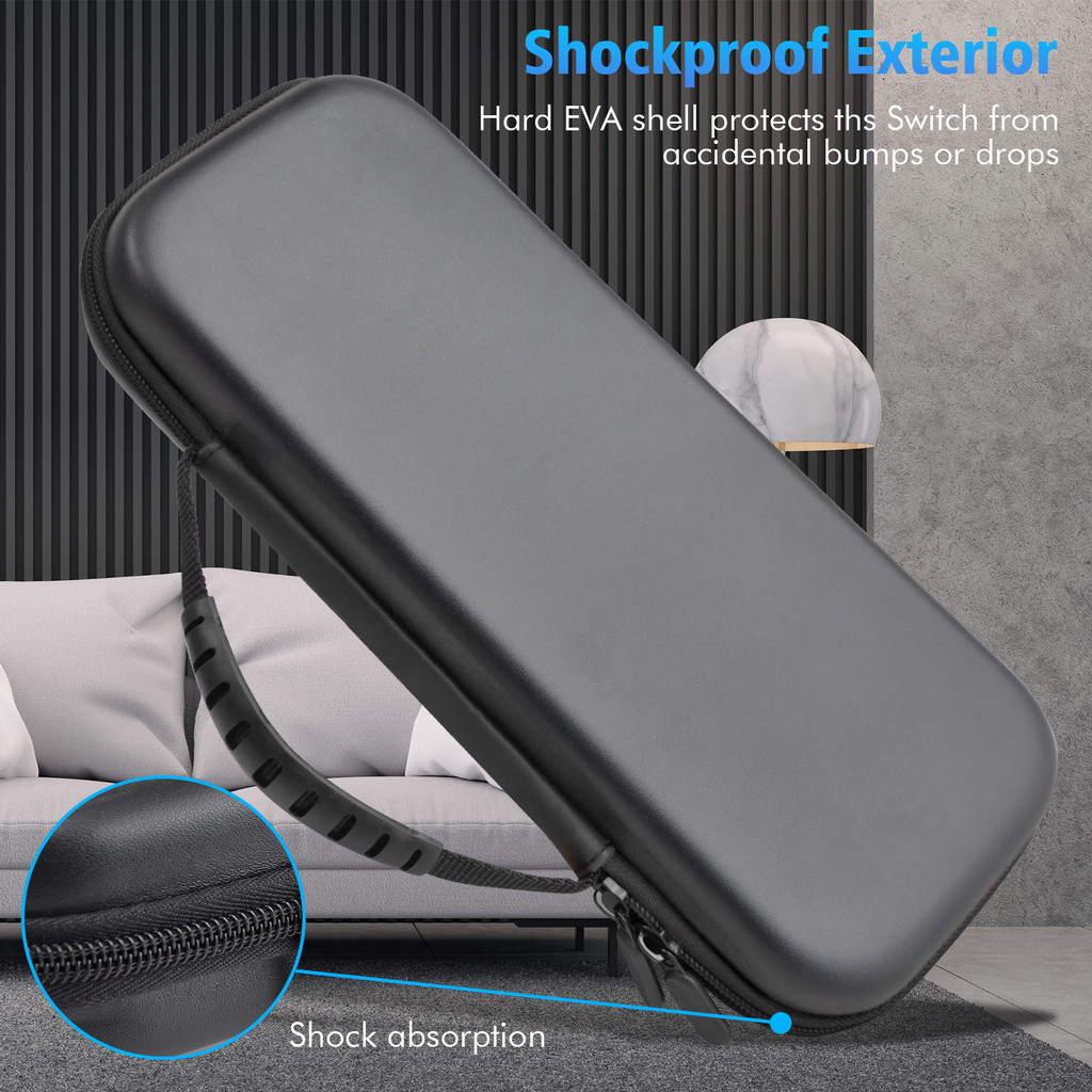 Leather Carrying Case Bag Shockproof Carry Storage Case Anti-Fall Hard ...