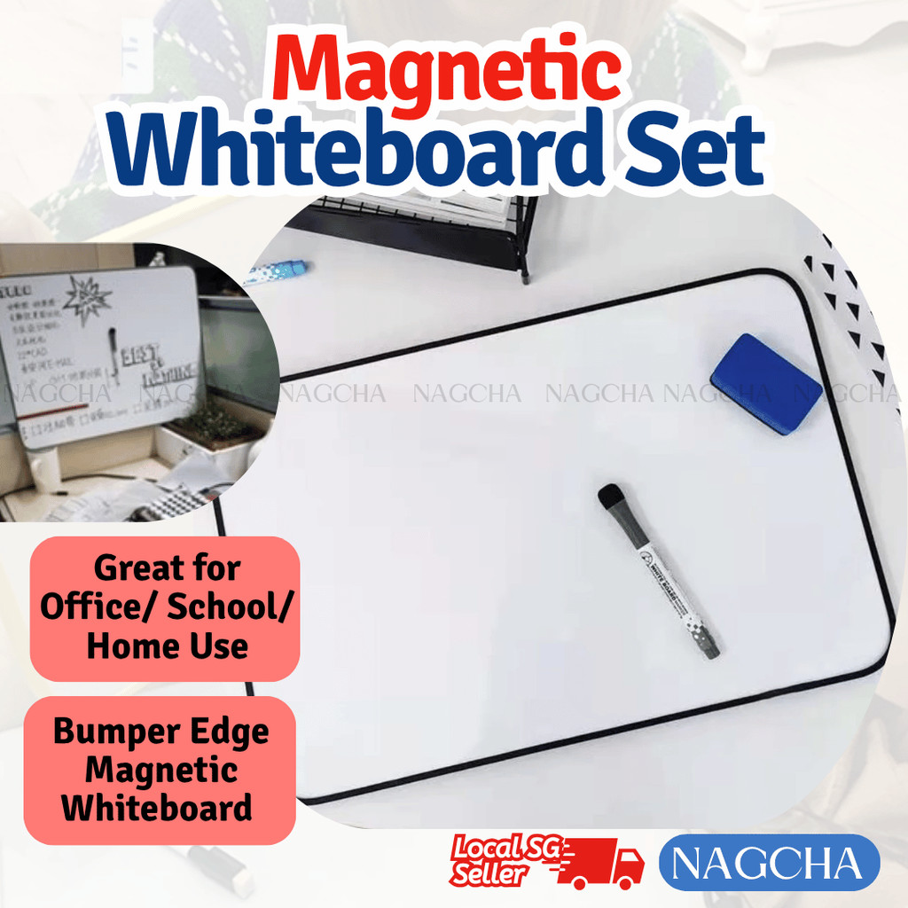 Whiteboard Magnetic Notice Board | Rewritable Message Memo Organiser ...