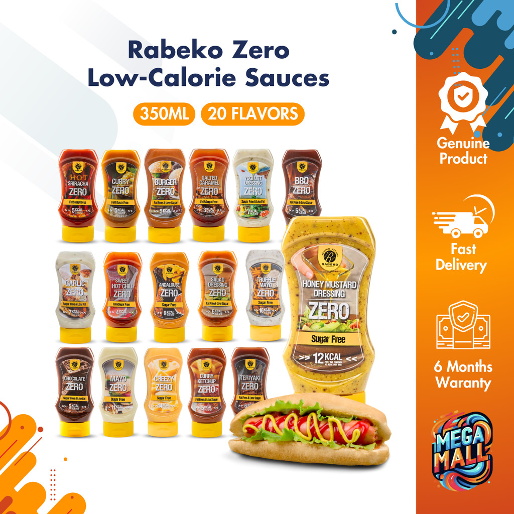 Rabeko Zero Low-Calorie Sauces 350ml - Healthy, Trans Fat-Free, All ...