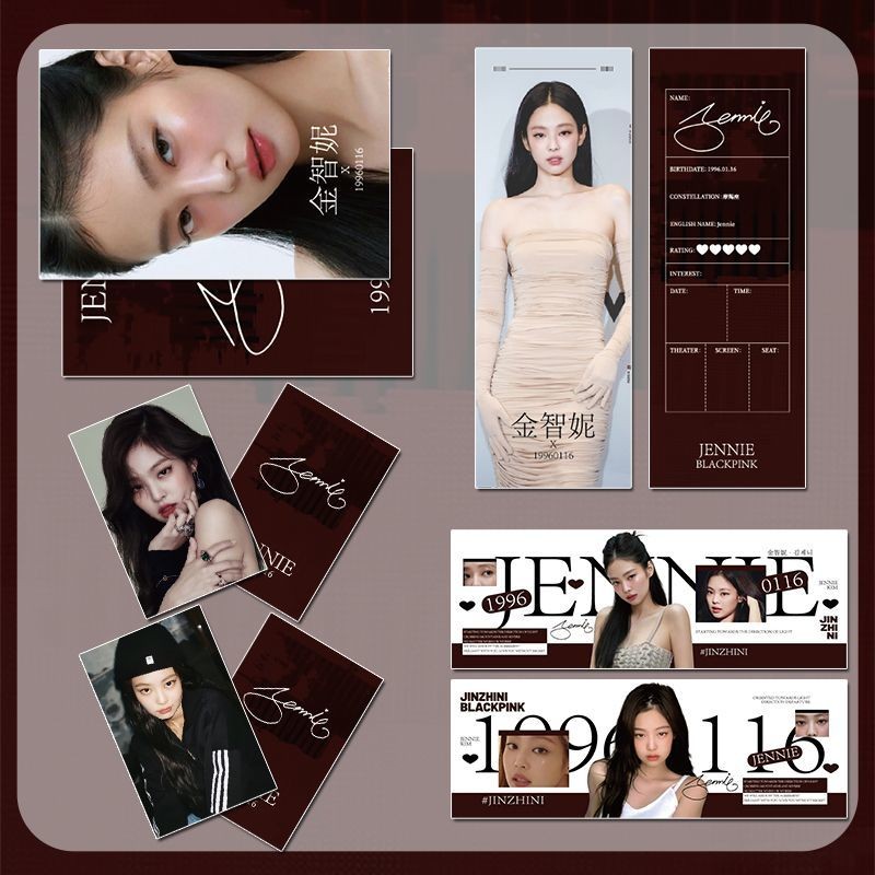 Kim Ji-Ni Merchandise Five-Piece Set BLACKPINK Kim Jenny JENNIE Slogan ...