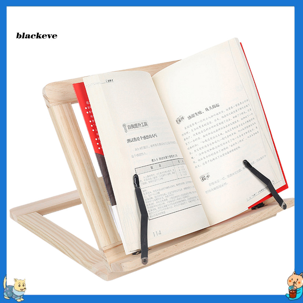 BL- Adjustable Bookcase Multifunctional Reading Stand Adjustable Wooden ...