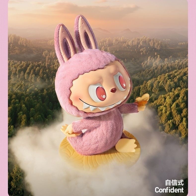 Authentic LABUBU THE MONSTERS Lazy Yoga Series official gift art toy ...