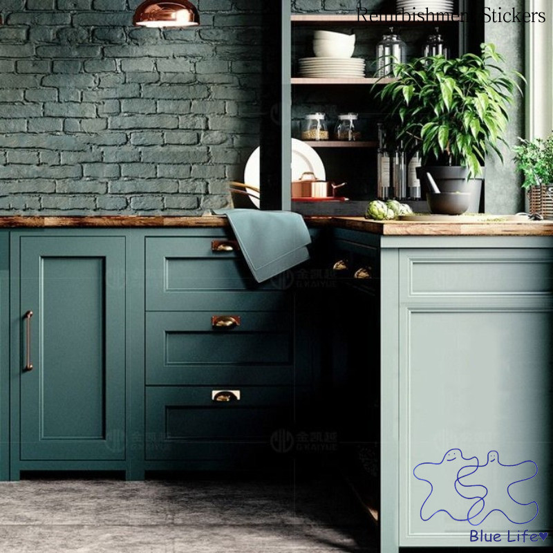 Advanced Green Renovation Stickers for Cabinets Self-adhesive ...