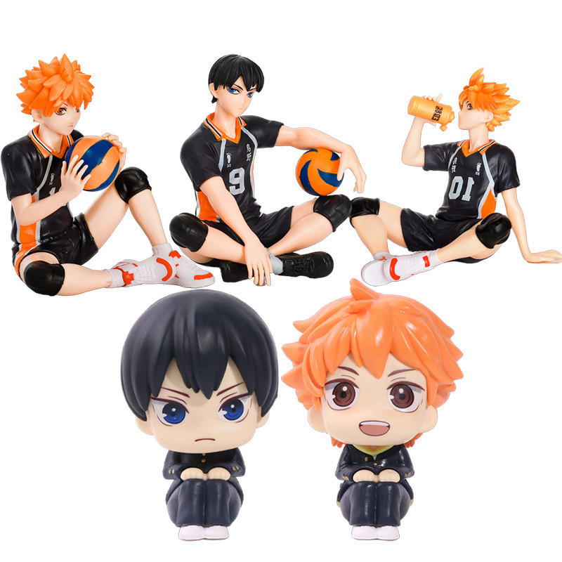 Anime Haikyuu Aciton Figure Shoyo Hinata Tobio Kageyama Volleyball Boy ...