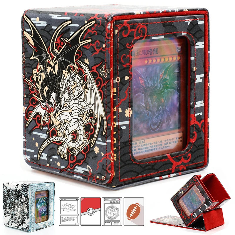 EDH Game Card Deck Box with Dice Tray for MTG Cards, 120+ Card Storage ...