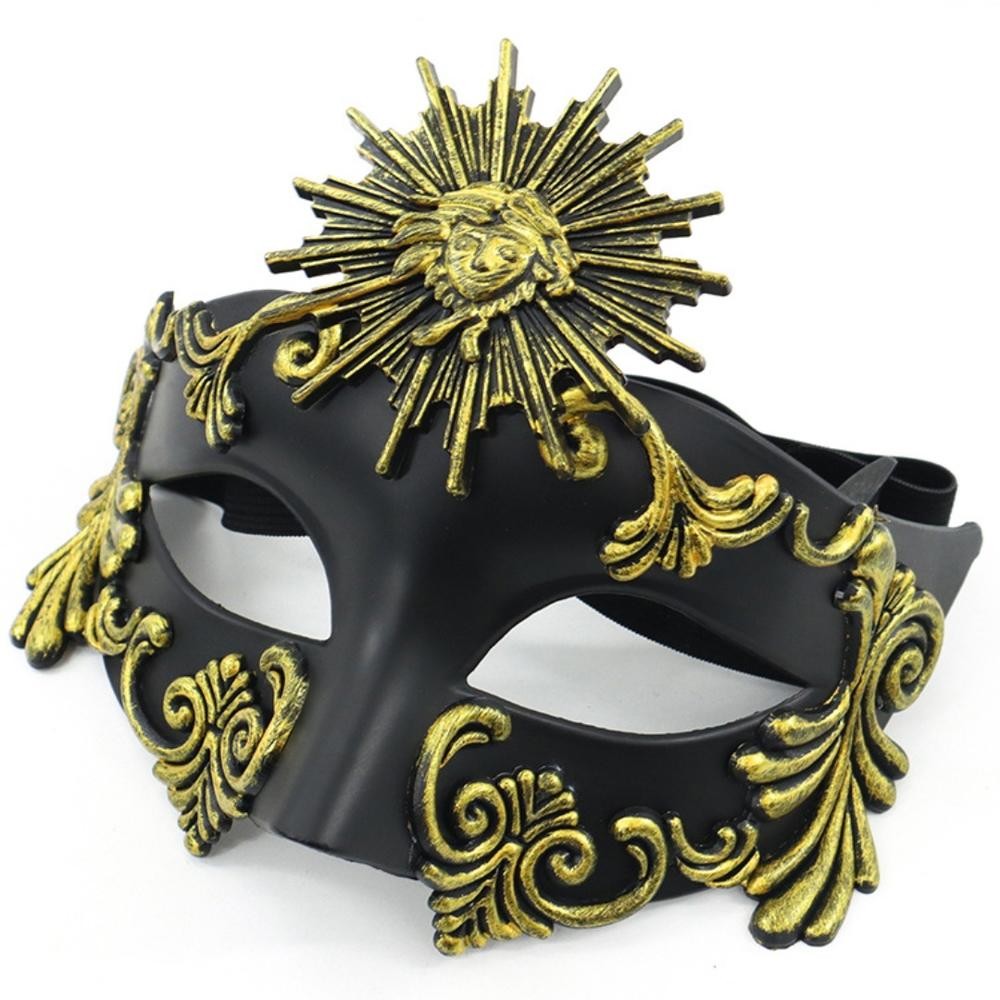 Masquerade Masks for Men: Ancient Greek Egyptian Roman Sun God Half ...
