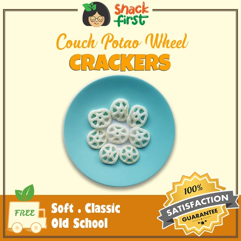 SnackFirst Couch Potato Wheel Crackers 80g Old School Snacks Biscuits ...