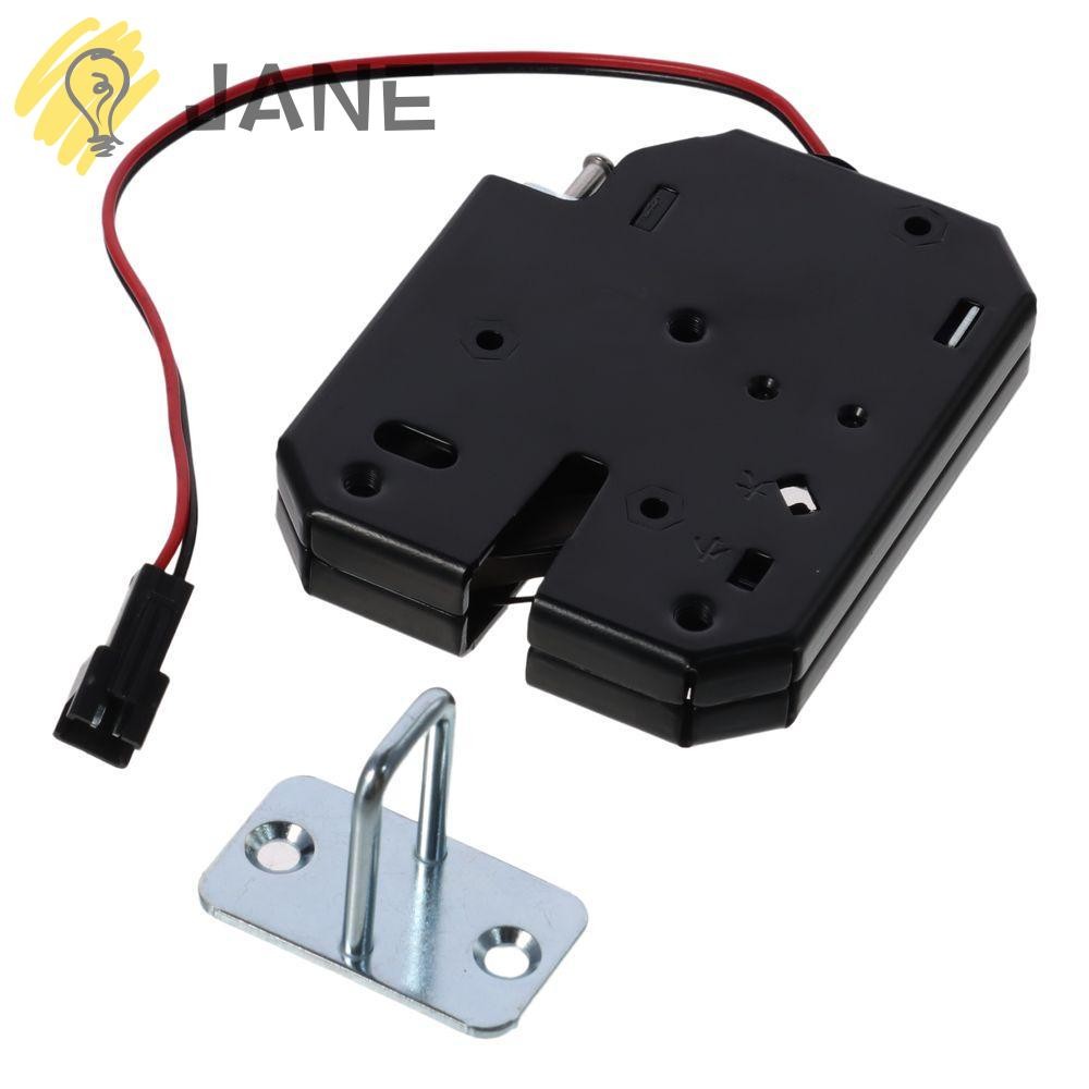 JANE Cabinet Electromagnetic Lock, DC 12V 2A Black Electric Latch Lock ...