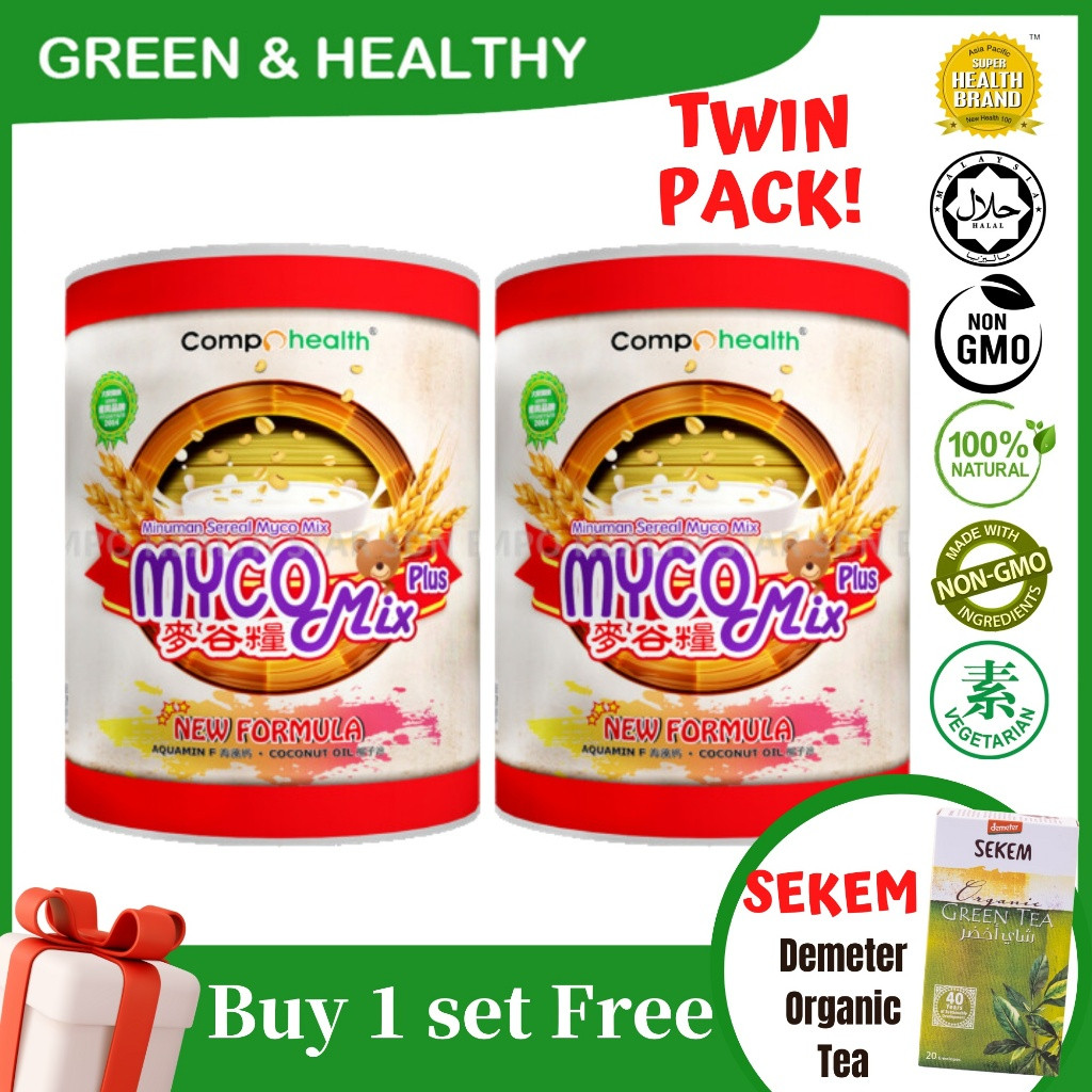 [twin pack] Compo Health Myco Mix Cereal 麥谷糧 (700g x 2) | Shopee Singapore