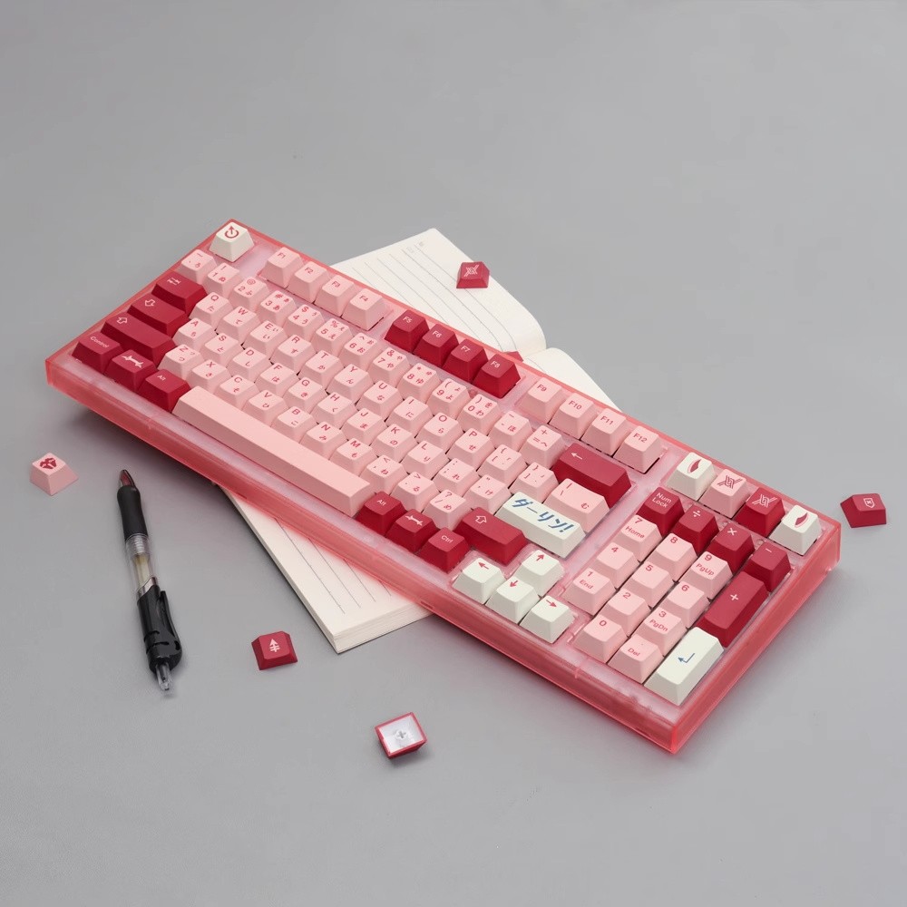 GMK Darling Darling Keycap Powder/blue PBT Sublimation Complete Set Of ...