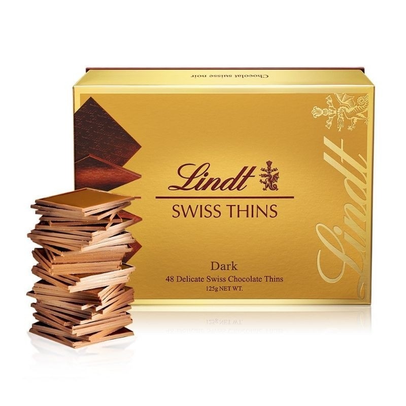 Lindtt swiss thin chocolate bars individual candy chocolate thins ...