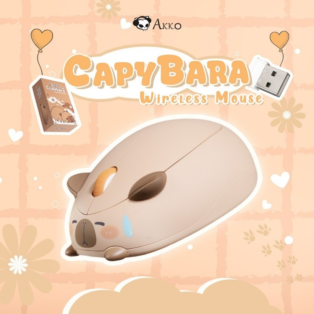 Akko Capybara 2.4GHz Wireless Office Mouse | Shopee Singapore
