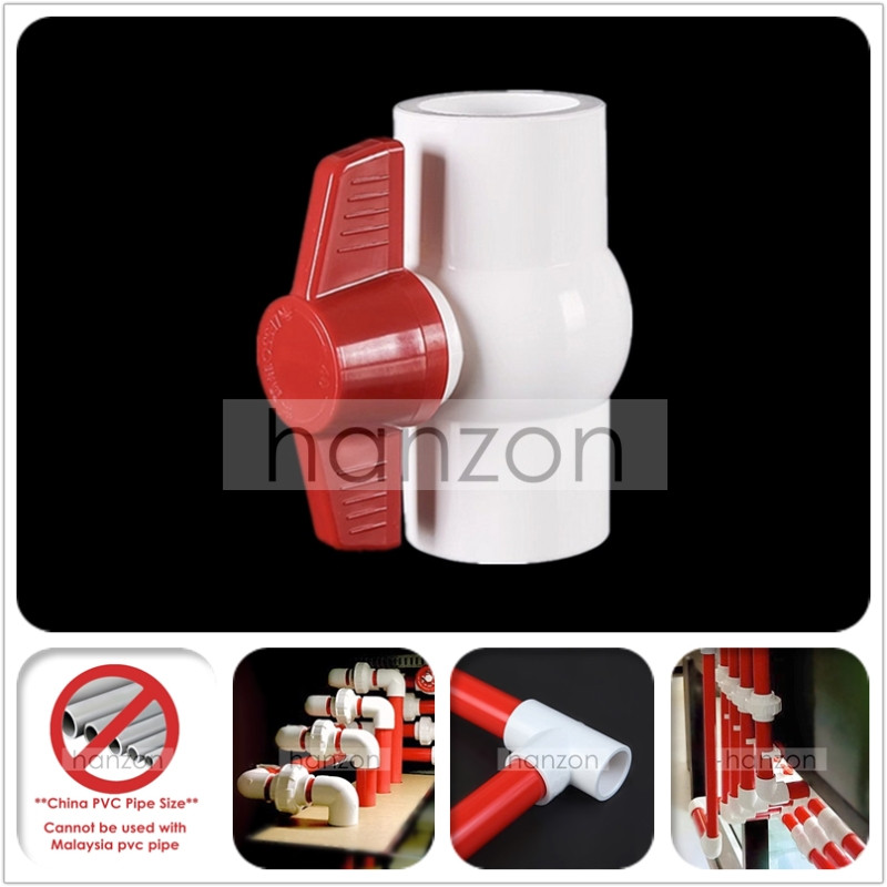 Lesso PVC Pipe (PVC Ball) (20mm/25mm/32mm/40mm/50mm) Aquarium Water ...