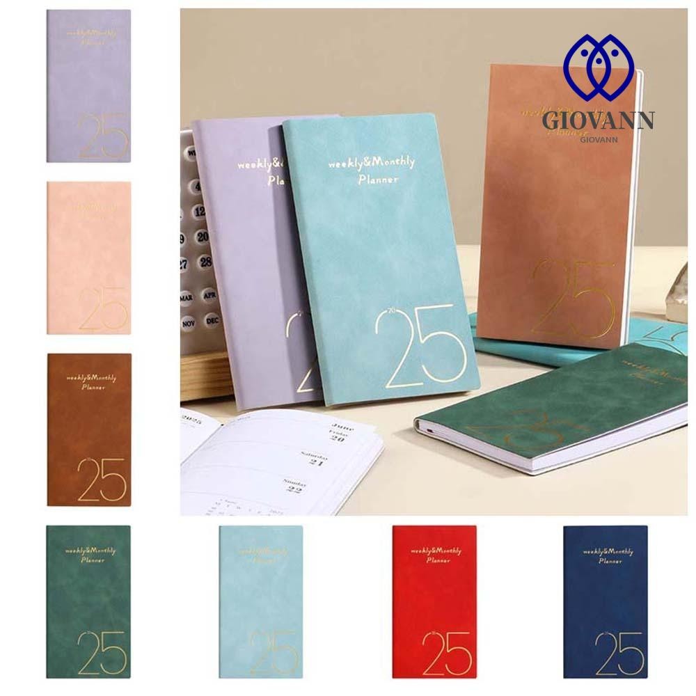 GIOVANNI A6 Planner Notepad, Solid Color 365 Days 2025 Planner Notebook ...