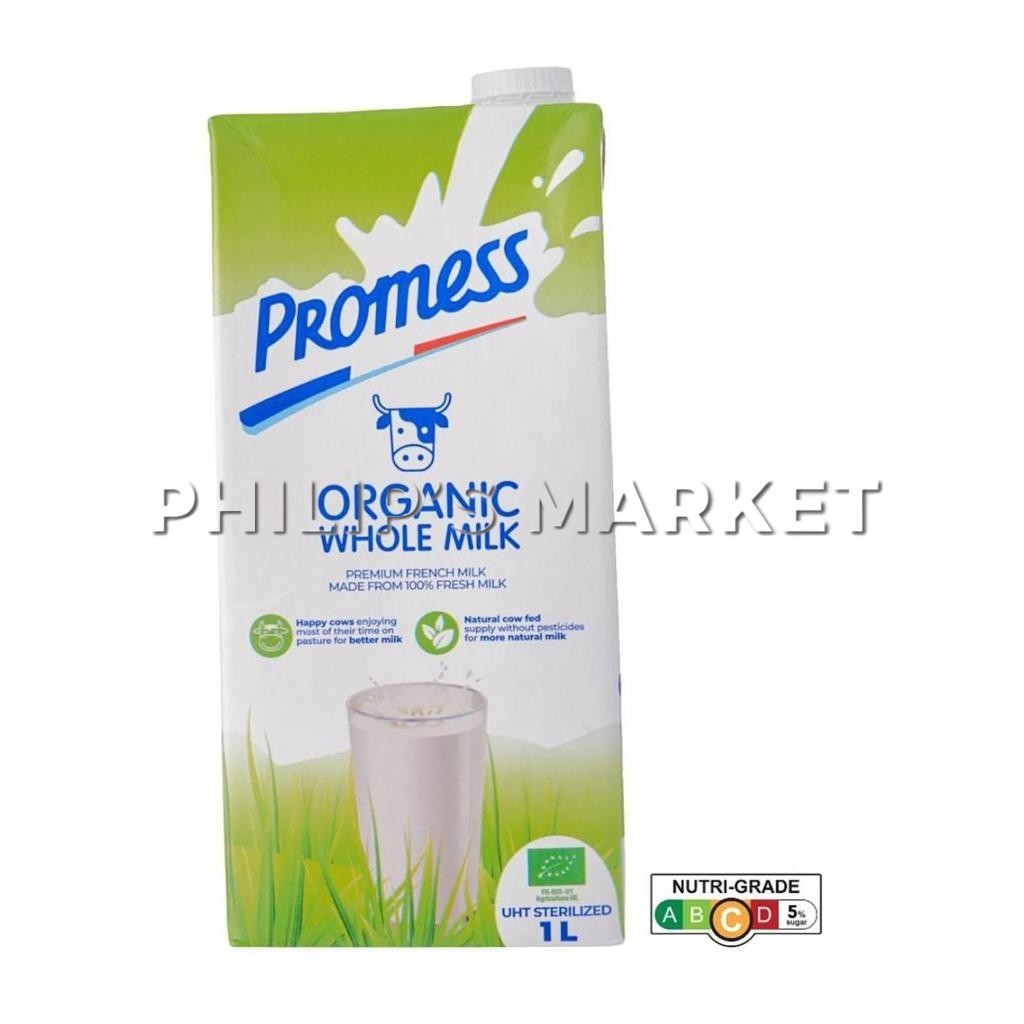 Promess Organic UHT Fresh French Milk - Full Cream 1L | Shopee Singapore