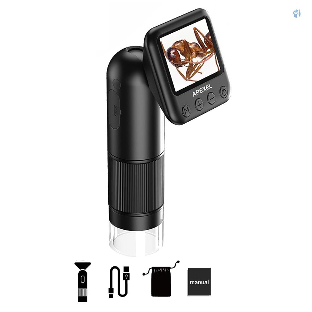 2 Megapixel Portable Handheld Digital Microscope 12-24X Magnification ...