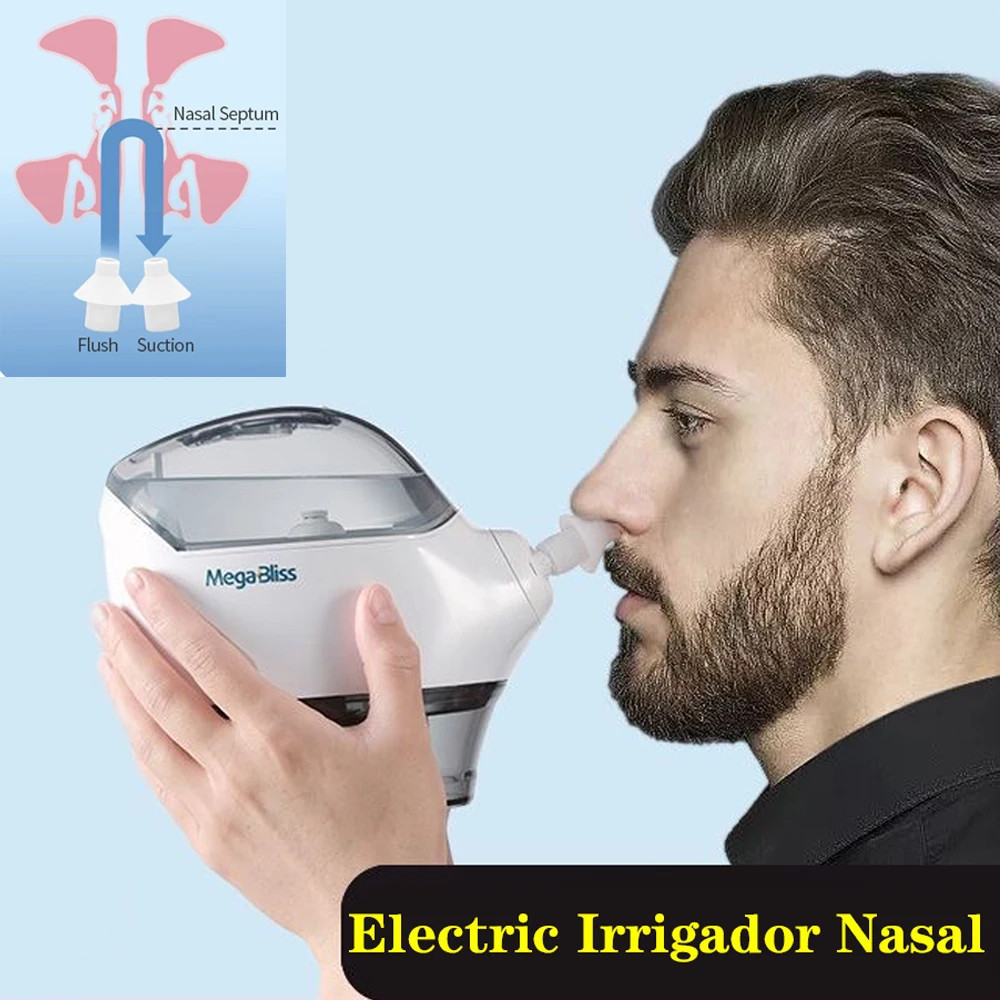 Electric Nasal Care Nose Cleaner Portable Rhinitis Sinus Nasal ...
