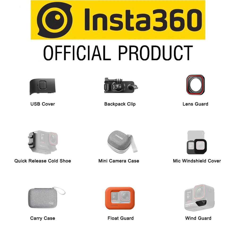 Insta360 Ace Pro 2 Lens Guard/Carry Case/Quick Release Cold Shoe ...