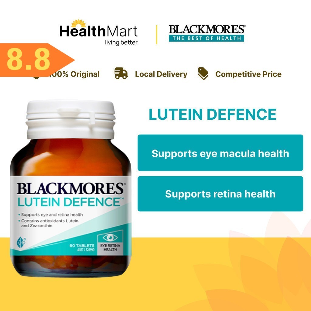 [SG] Blackmores Lutein Defence 60 Tablets (Support Eye Macula and ...