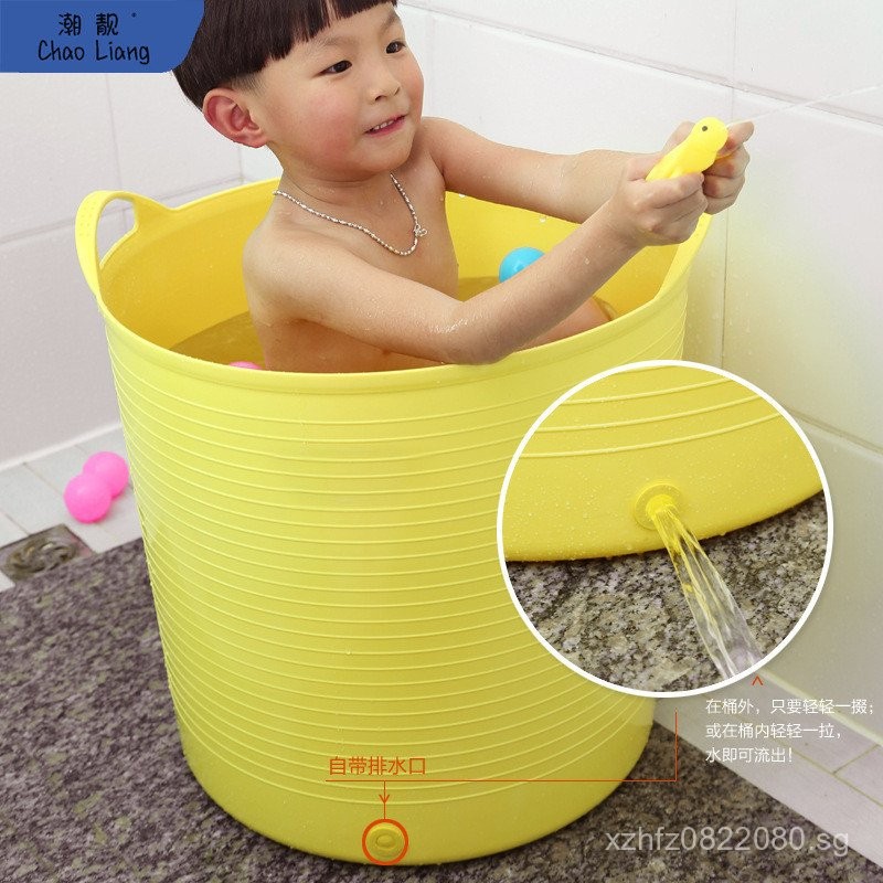 Thickened Bath Bucket Free Shipping Baby Water Storage Bucket Baby Bath ...
