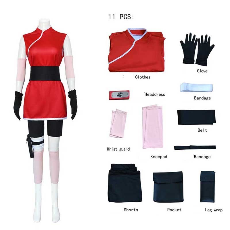 Ninja Sakura Cos Clothes Gale Legend Haruno Sakura Cosplay Suit Costumes Stage Performance ...