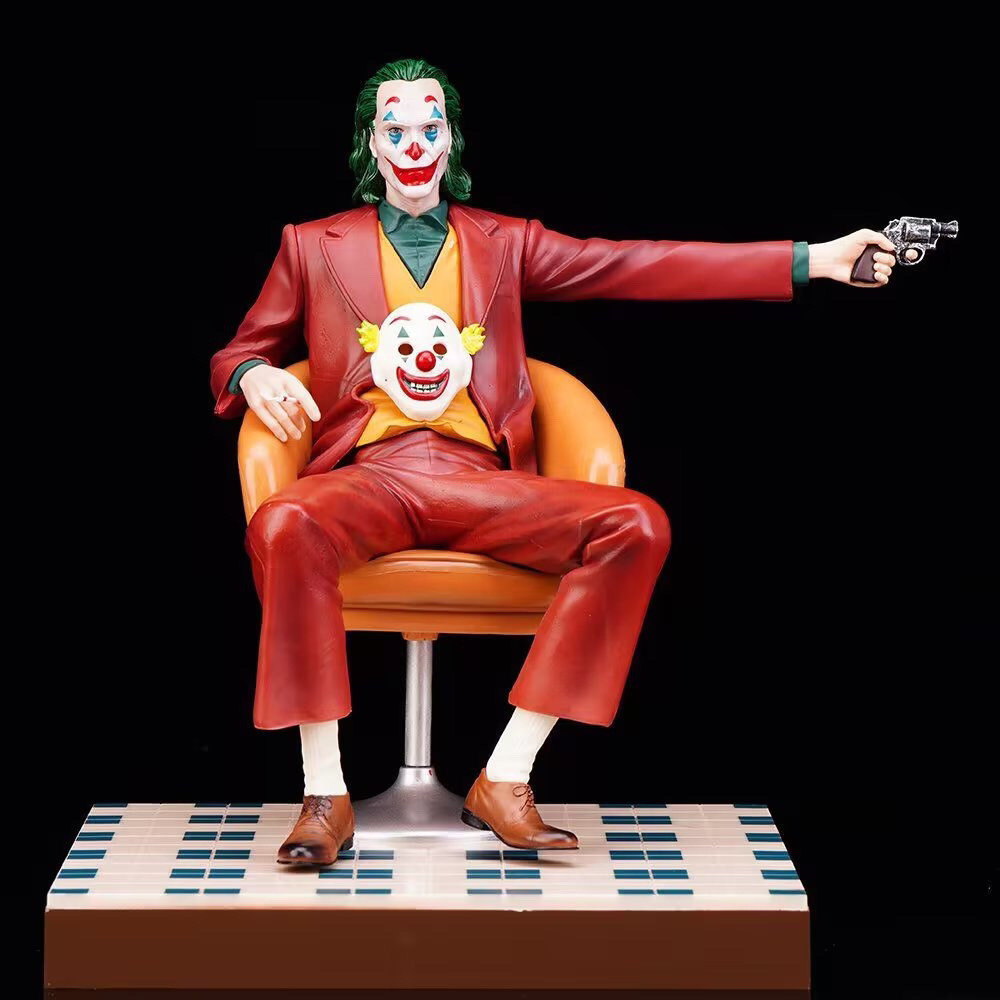 Joker Red JOKER Clown Male Double Form Classic Stool JOKER Clown Figure ...