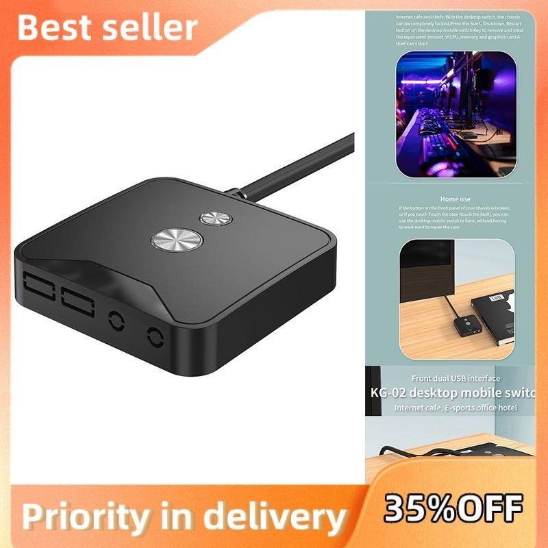 Computer Desktop Power Switch External PC Host Power Supply On/Off Push ...