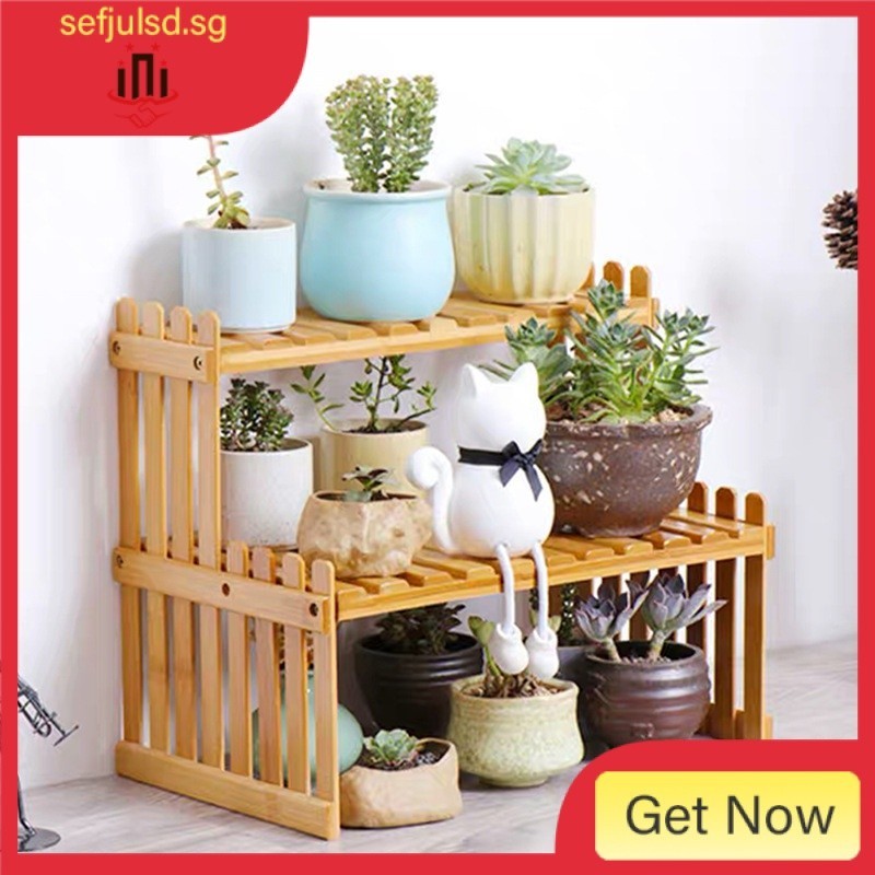 [48H Shipping]Desktop Flower Stand Mini Bamboo Small Flower Stand ...