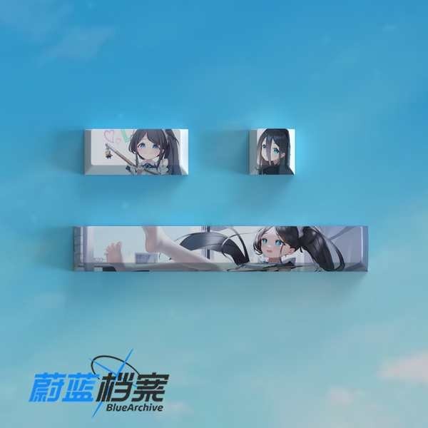keyboard keycaps Blue Archives Two-dimensional Anime Personality Cute ...