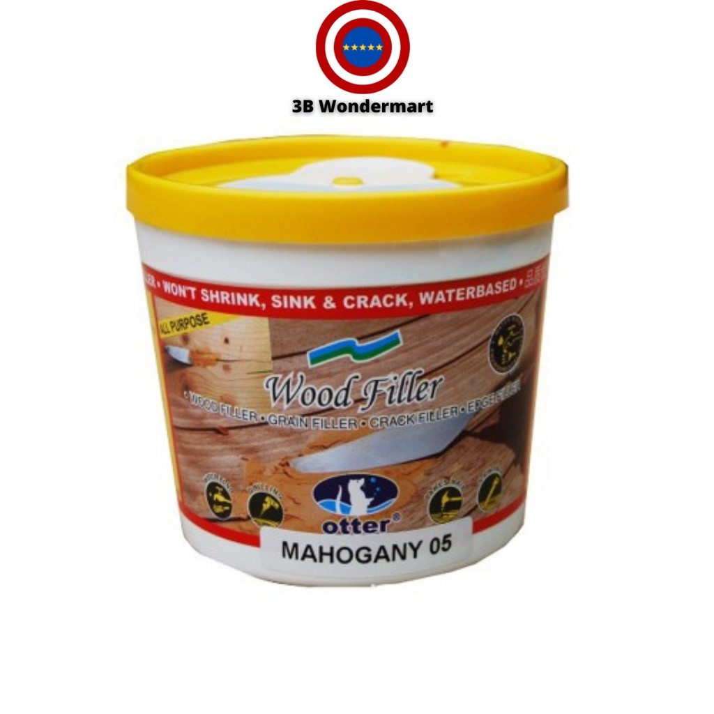 Otter Wood Filler Putty Wood Colour Wall Filler 500g | Shopee Singapore