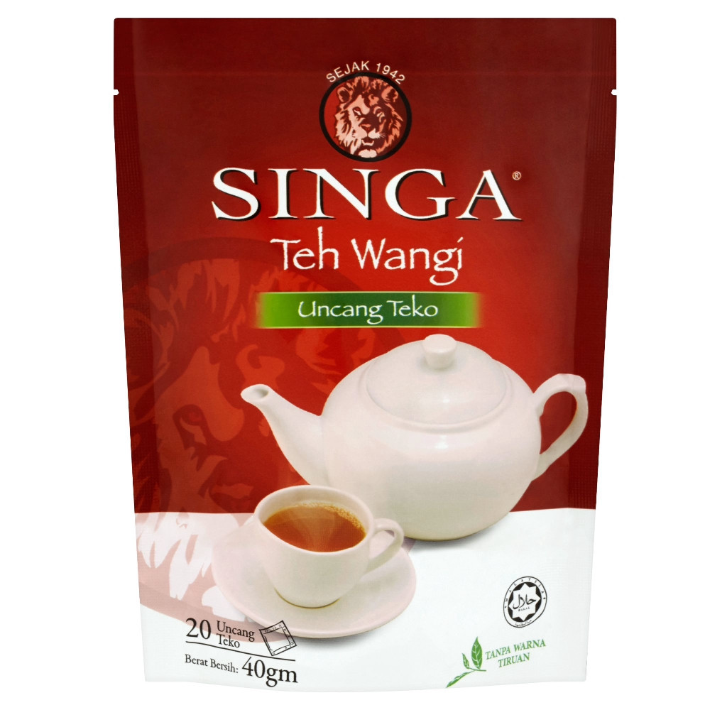 Singa Teh Wangi Uncang Teko Rose Tea (2g x 20) | Shopee Singapore