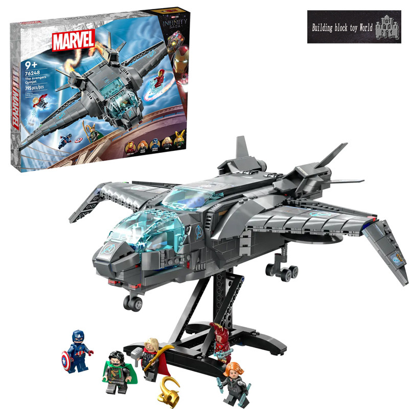 Marvel Building Blocks,The Avengers Quinjet 76248(795+PCS),children ...