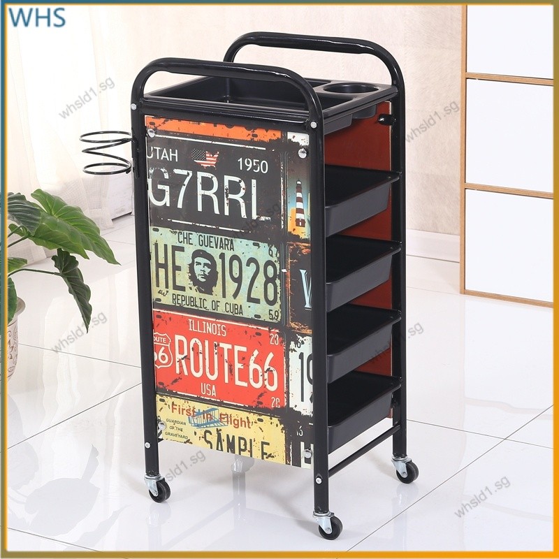 Vintage hairdressing trolley beauty trolley barber store perm tool cart ...