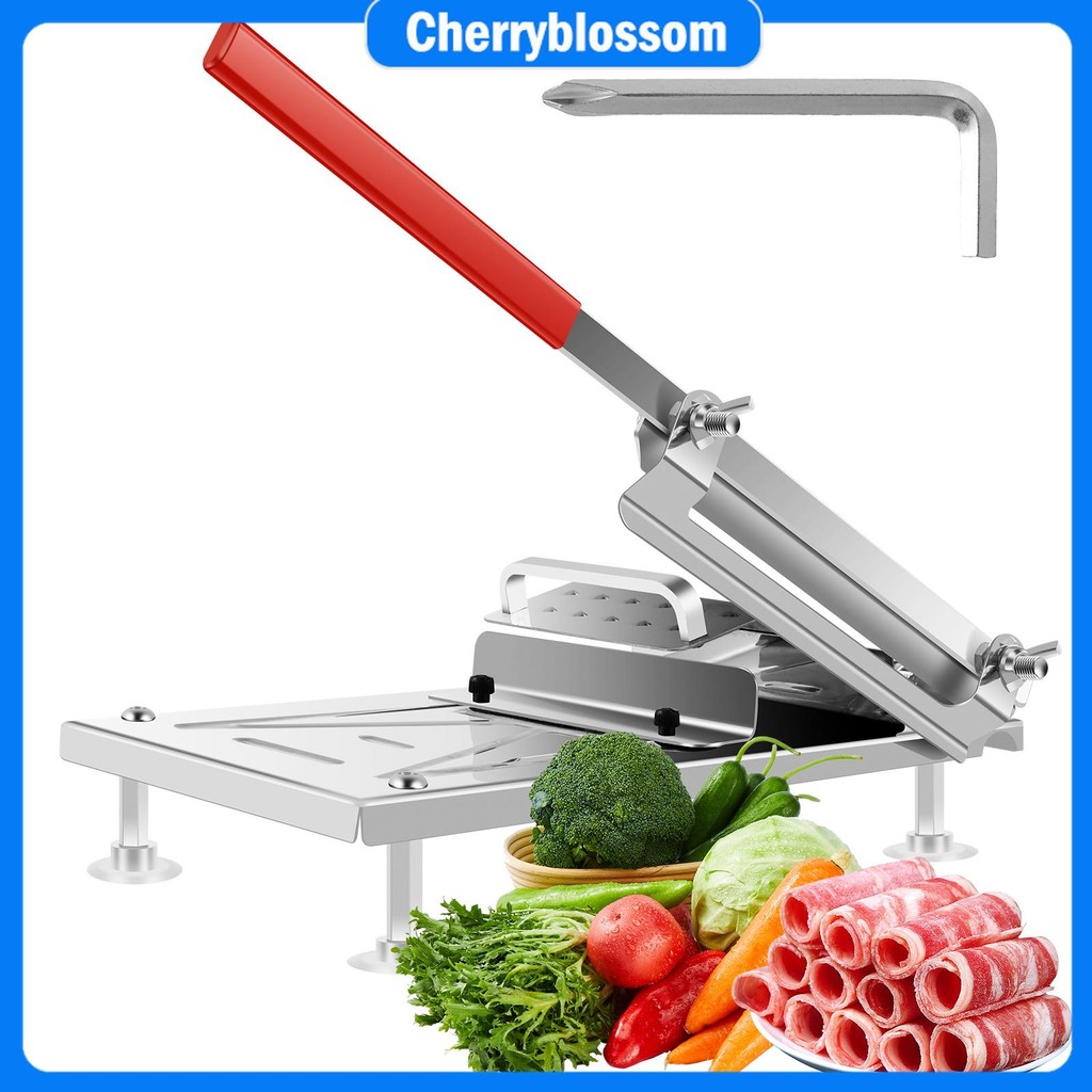 Frozen Meat Slicer Stainless Steel Meat Cutter Adjustable Slicing ...