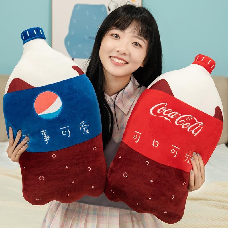 Cartoon simulation beverage soda, Coke, Fanta, Sprite, large pillow ...