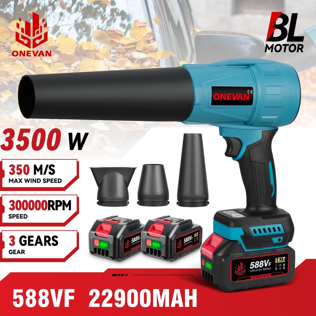ONEVAN Brushless 3 Gears Electric Air Blowers Turbo 300000RPM Jet Fan ...