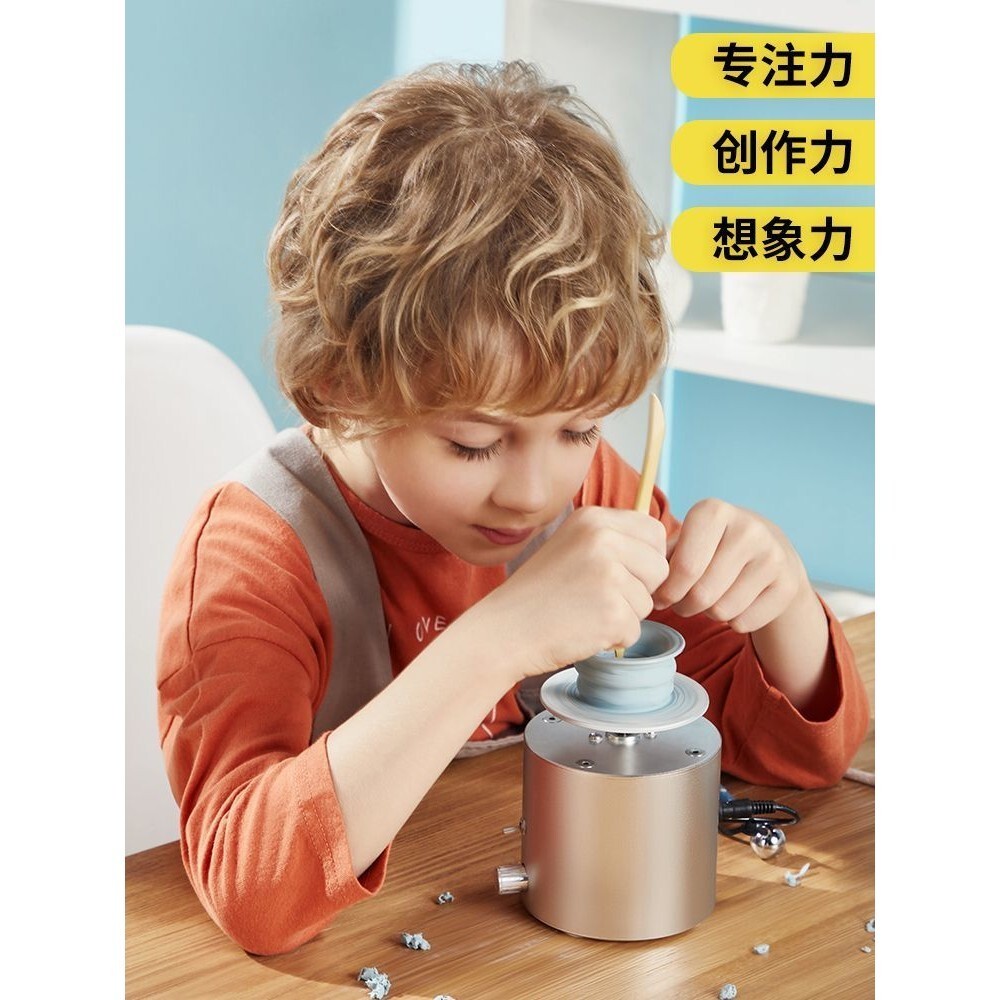 Mini Pottery Wheel for Children, Small Handcrafted Fingertip Pottery ...