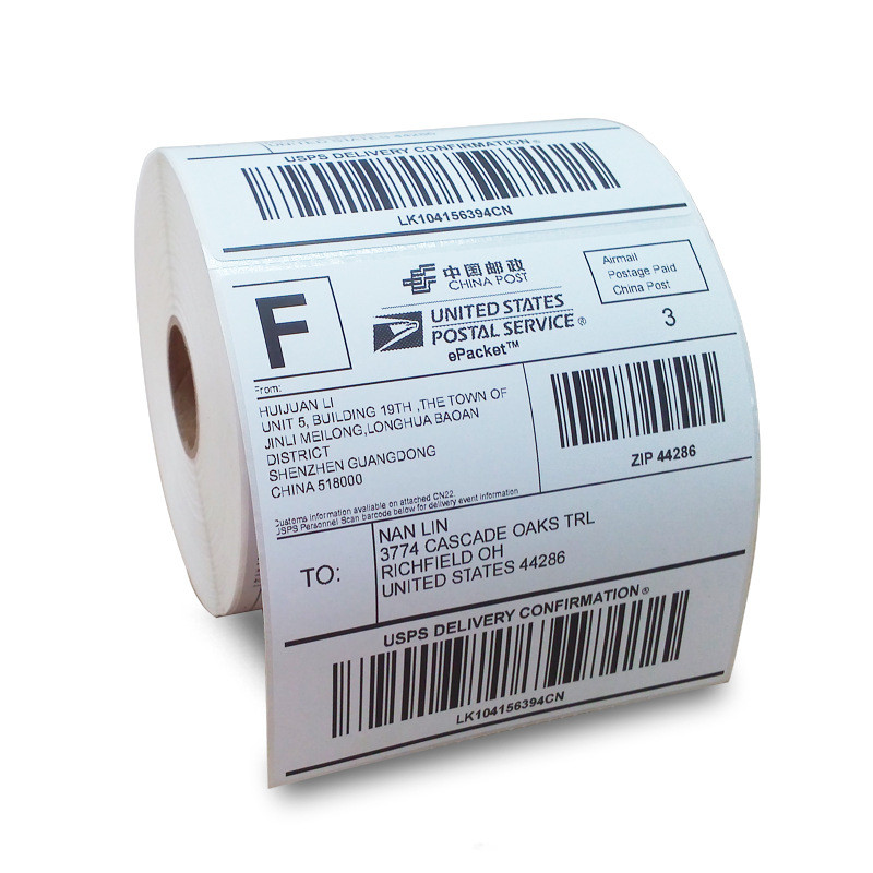 Three-Proof Thermal Label Paper 100 * 150 Self-Adhesive Thermal Paper ...