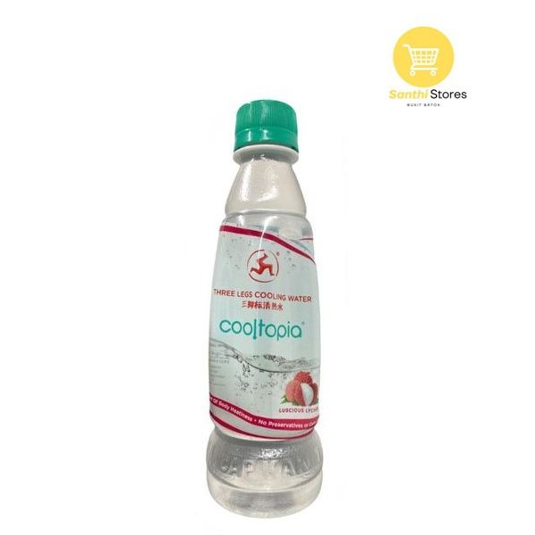Three Legs Cooltopia Luscious Lychee Cooling Water 320ml | Shopee Singapore