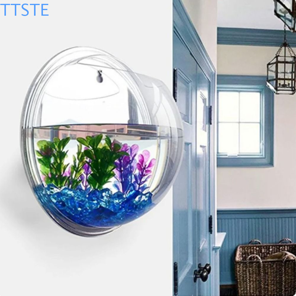 TTSTE Wall Mounted Fish Tank, Acrylic 3D Wall-Hanging Fish Bowl ...
